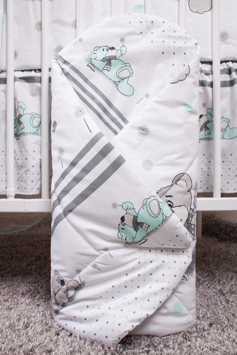 Crip bedding set 135x100cm Dreamer green - banaby.ie