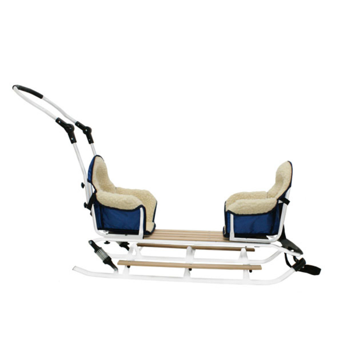 Duo Children's Sledge for Twins - White - banaby.ie