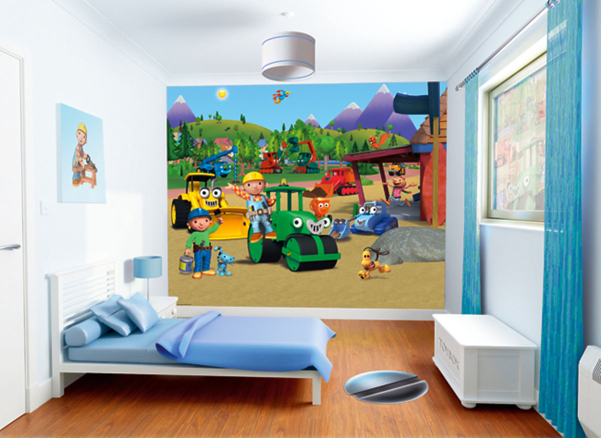 3D Bob the Builder Wall Mural - banaby.ie