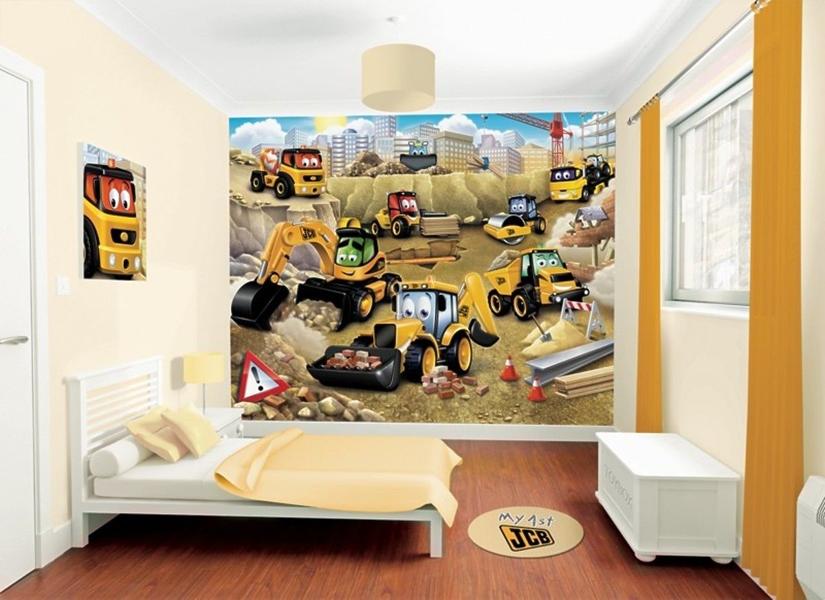 3D My First JCB Wall Mural - banaby.ie
