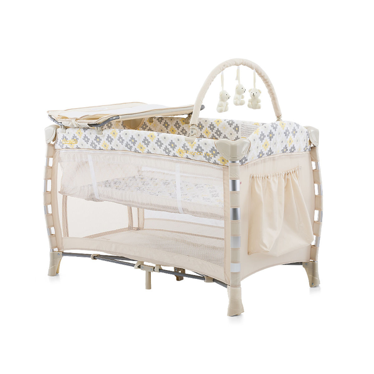 CHIPOLINO Casablanca Neo Play Pen Travel Cot - Cream - banaby.ie