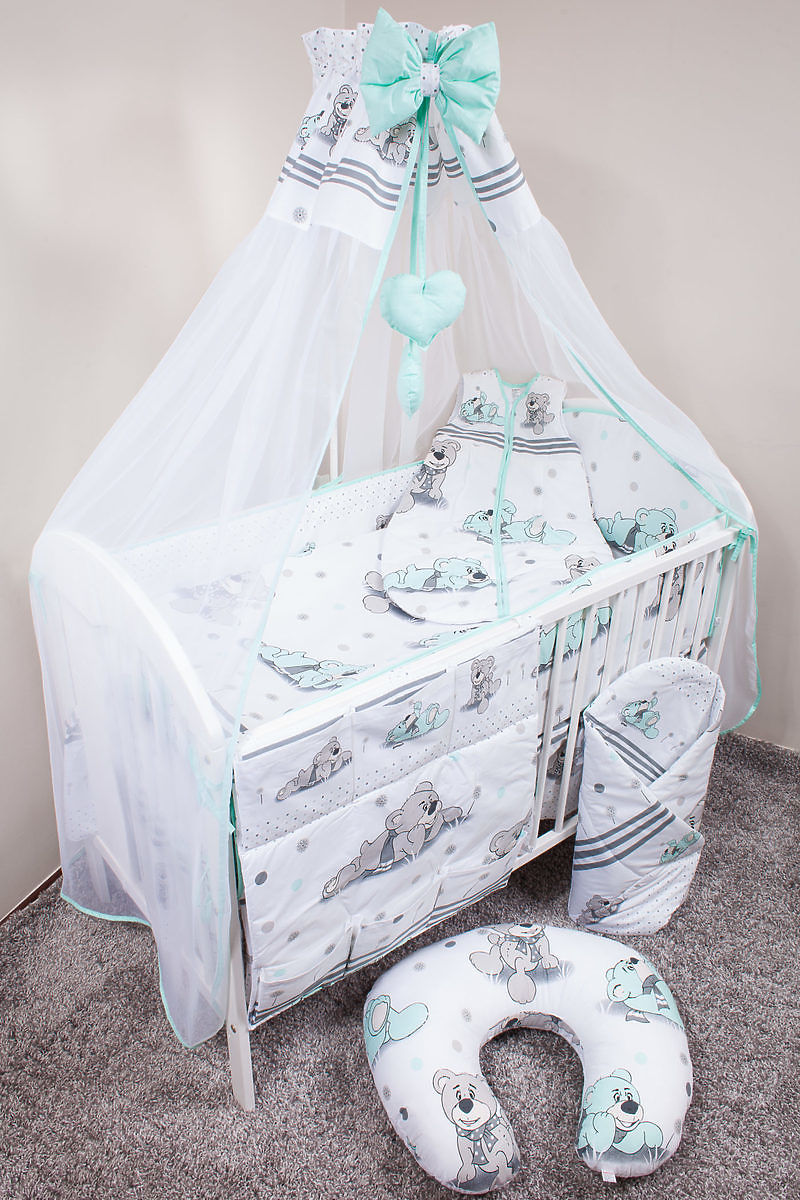 Crip bedding set 135x100cm Dreamer green - banaby.ie