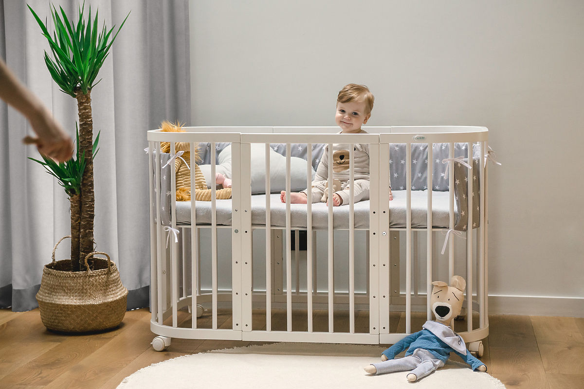 Growing Crib 7-in-1 Desire - White - banaby.ie