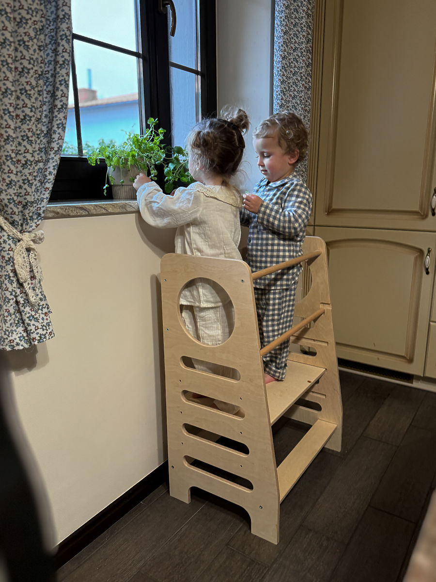 Sibling Learning Tower DOUBLE M - Natural - banaby.ie