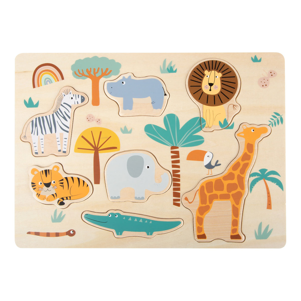 Small Foot Insert wooden puzzle Safari - banaby.ie