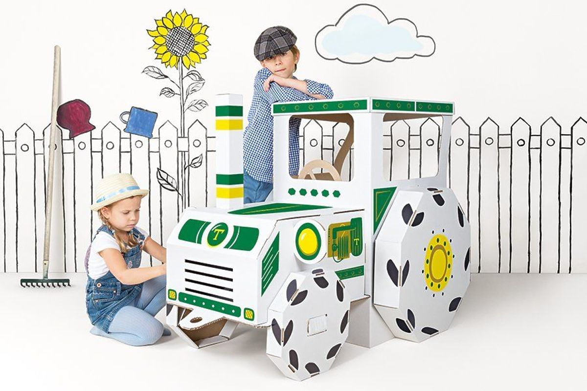 Cardboard tractor - banaby.ie