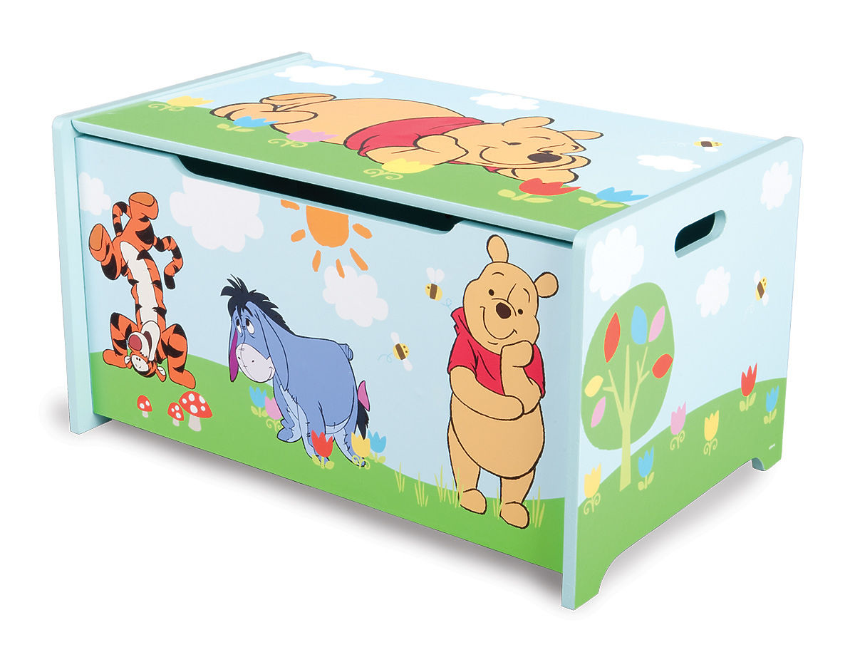 Winnie the Pooh Children's Wooden Toy Chest - banaby.ie