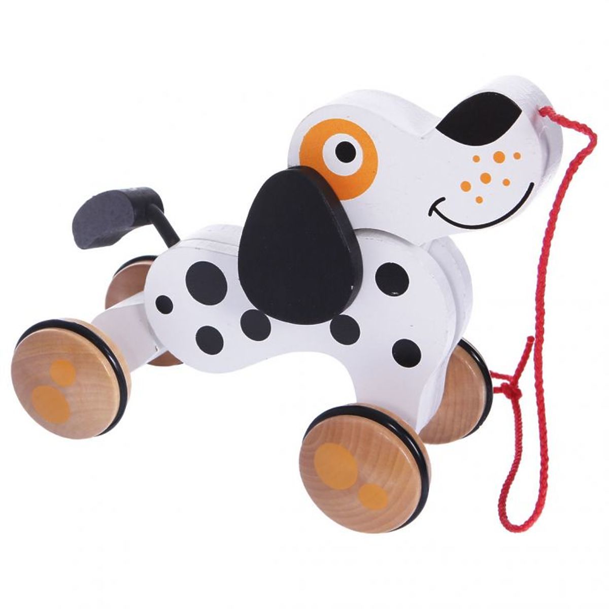 Wooden Pull Dog - banaby.ie